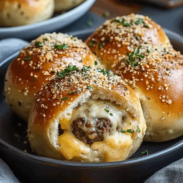 Garlic Parmesan Cheeseburger Bombs: Irresistibly Delicious! - Tasty Delice