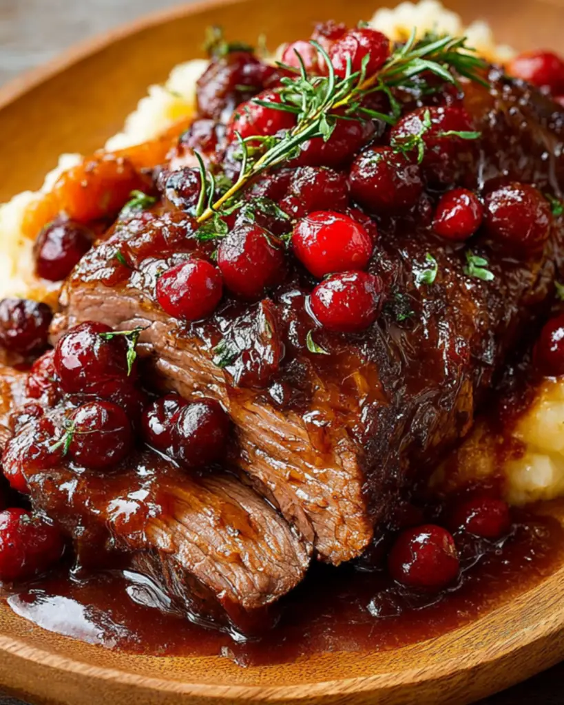 Cranberry Balsamic Roast Beef: A Flavorful Delight! - Tasty Delice