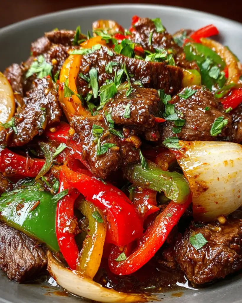Pepper Steak with Bell Peppers and Onion: A Quick Delight! - Tasty Delice