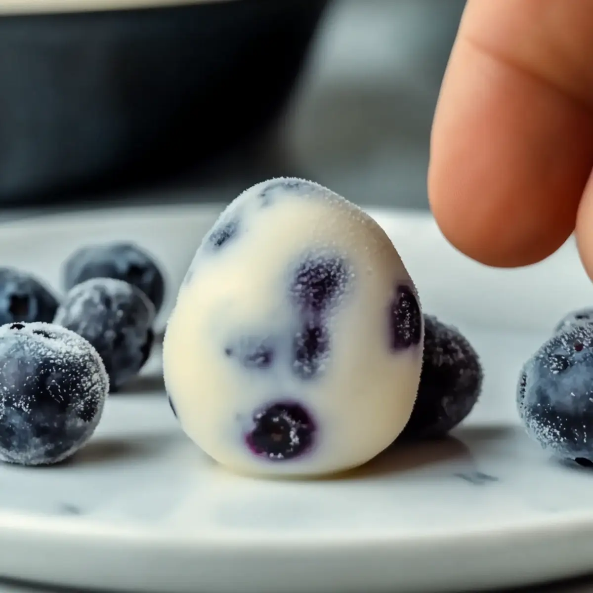 Irresistible Frozen Greek Yogurt Blueberry Bites Recipe