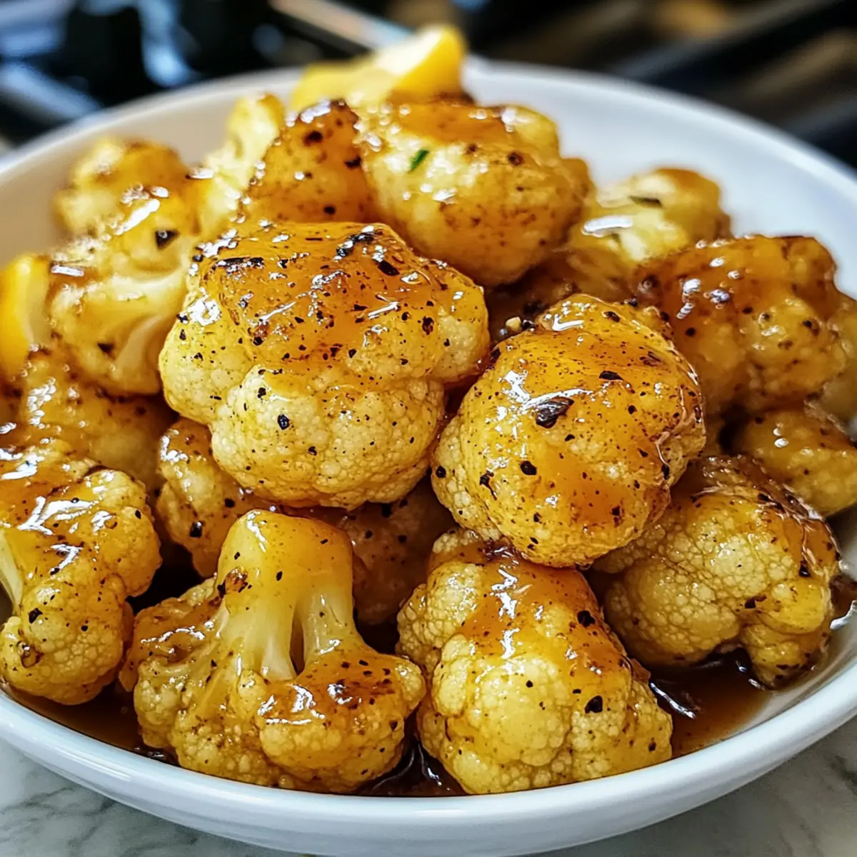 Easy Vegan Lemon Pepper Glazed Cauliflower: A Delicious Bite