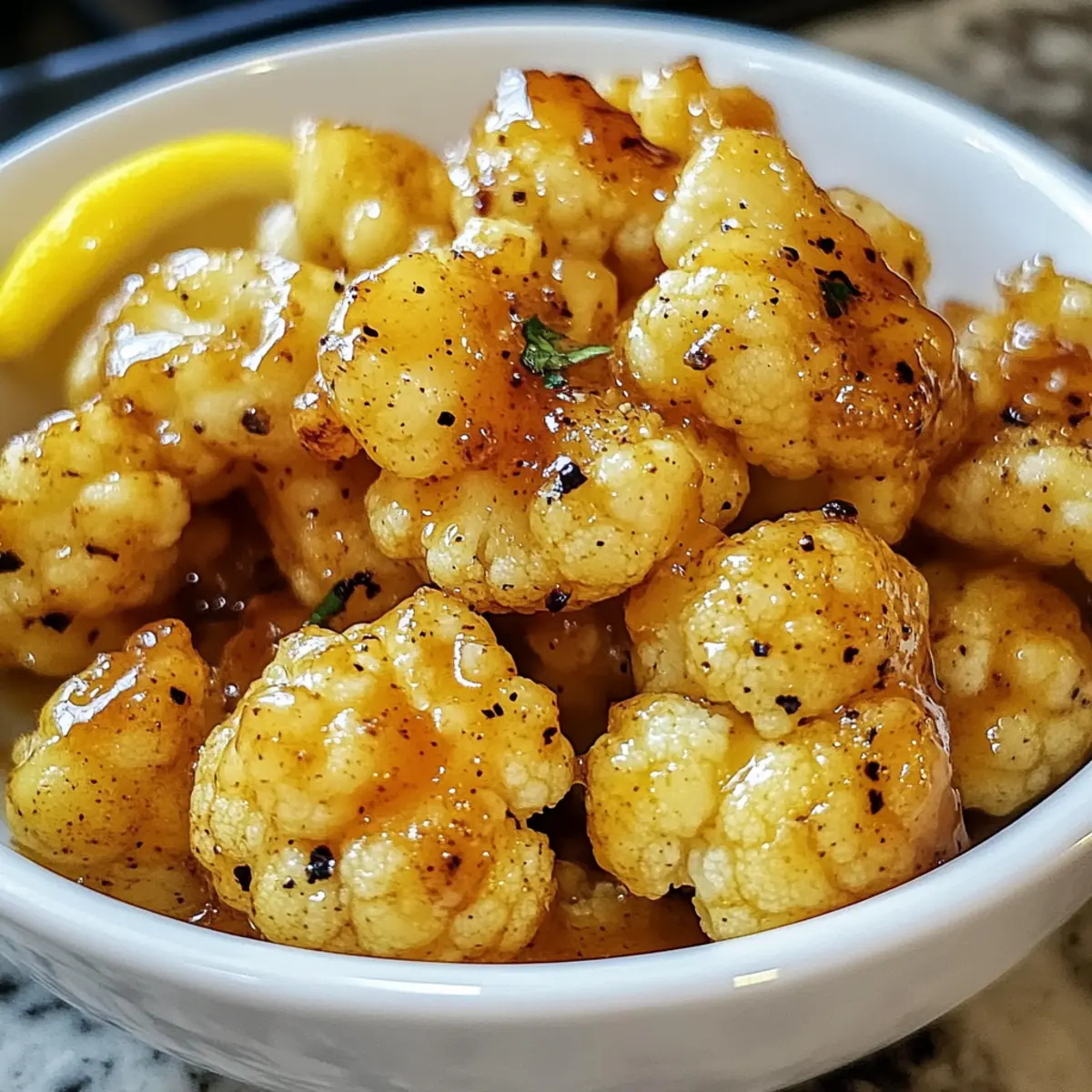 Easy Vegan Lemon Pepper Glazed Cauliflower: A Delicious Bite
