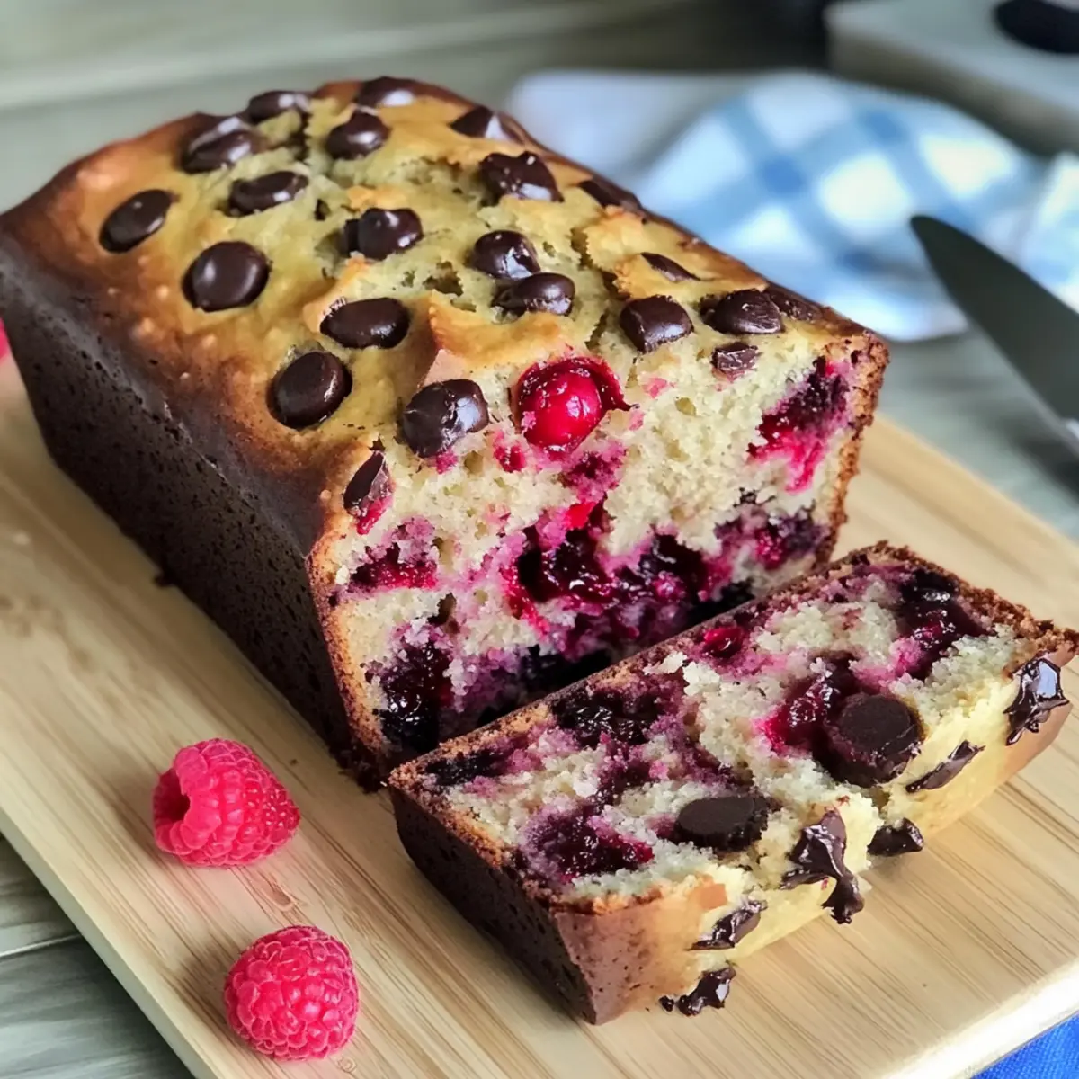Irresistible Raspberry Dark Chocolate Banana Bread Recipe