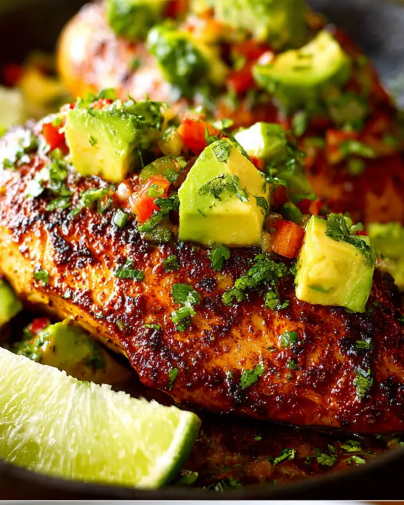 Fiesta Lime Chicken with Avocado: A Flavorful Delight! - Tasty Delice