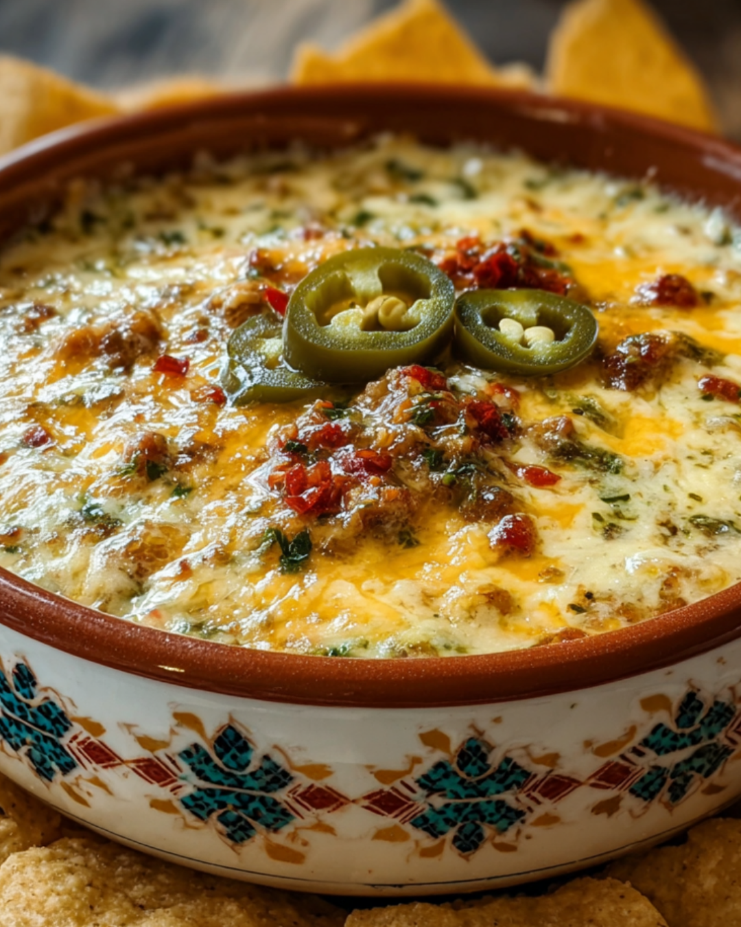 Creamy Green Chile Cheese Dip will wow your taste buds! - Tasty Delice