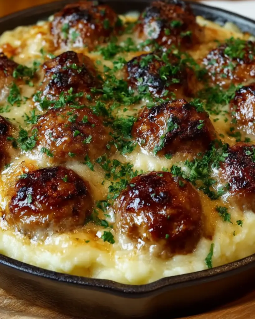 Meatball and Mashed Potato Bake: A Delicious Comfort Dish! - Tasty Delice