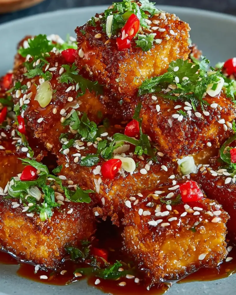 Irresistible Crispy Sticky Tofu Bites for a Tasty Treat! - Tasty Delice