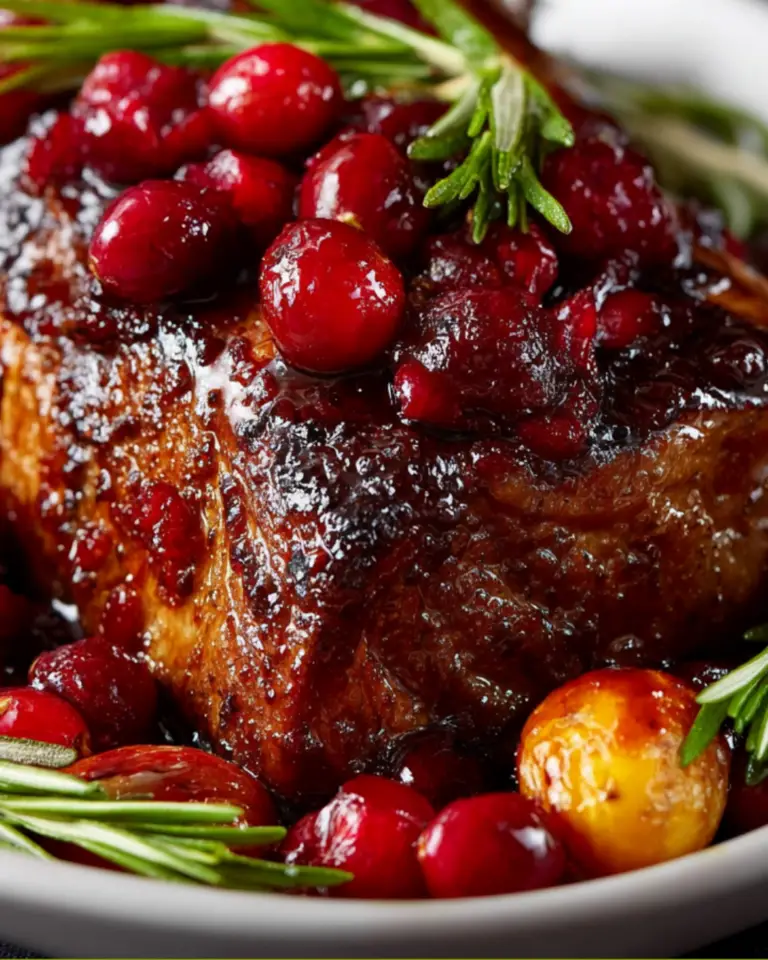 Cranberry Balsamic Roast: A Delightful Festive Recipe! - Tasty Delice