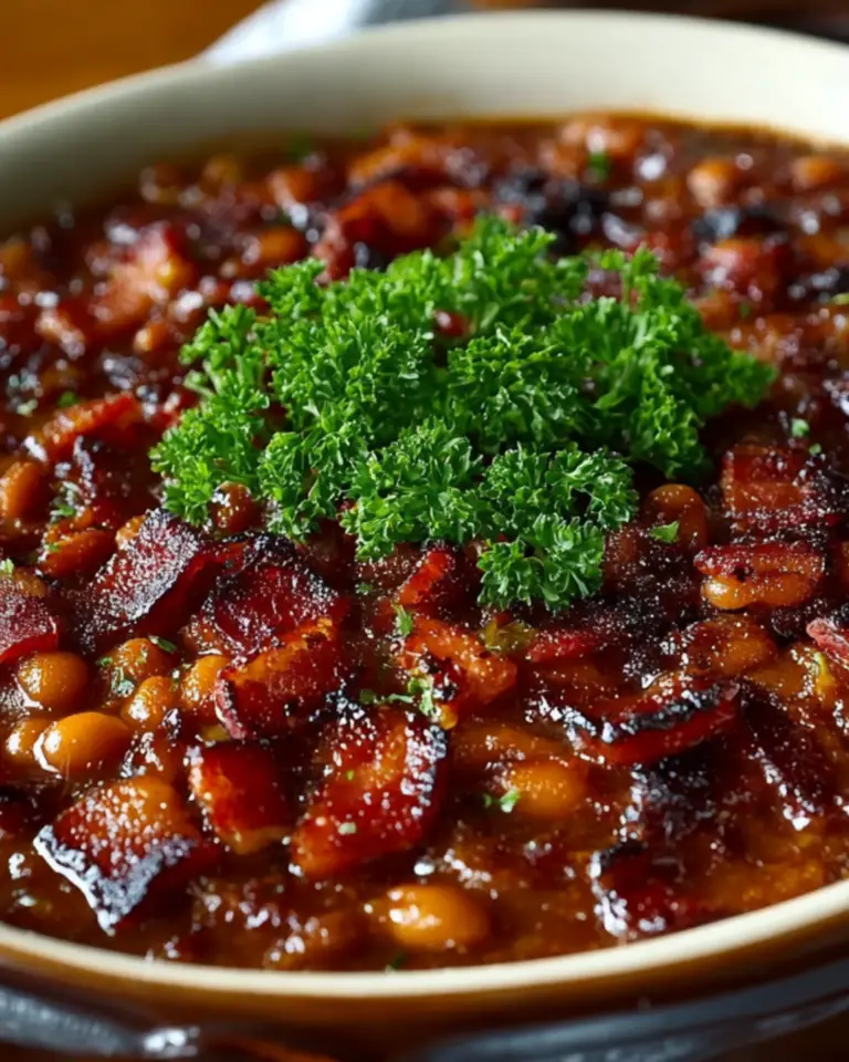 Southern-Style Baked Beans with Bacon: A Must-Try Recipe! - Tasty Delice