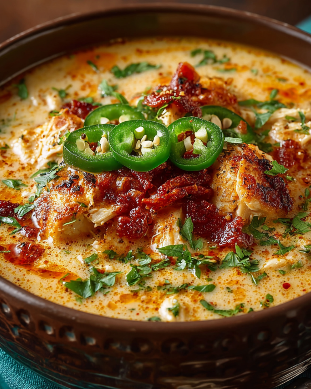 Spicy Jalapeño Popper Chicken Soup: A Creamy Delight! - Tasty Delice