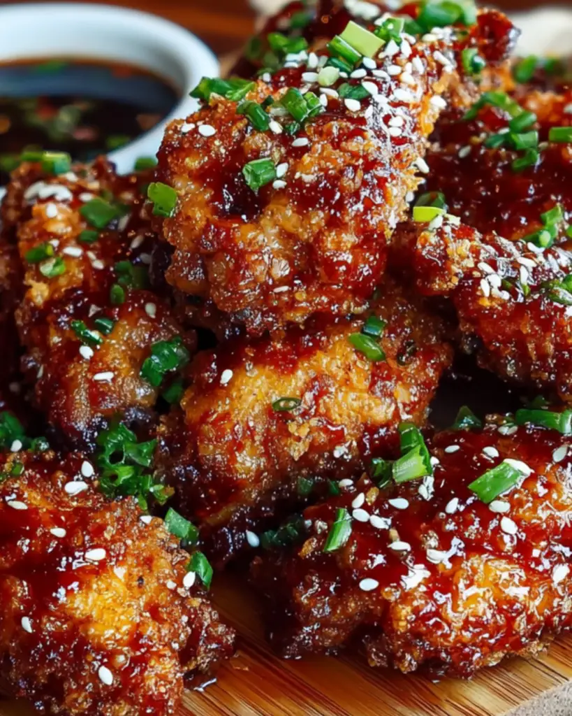 Crispy Korean Fried Chicken Wings with Soy Garlic Sauce delight ...