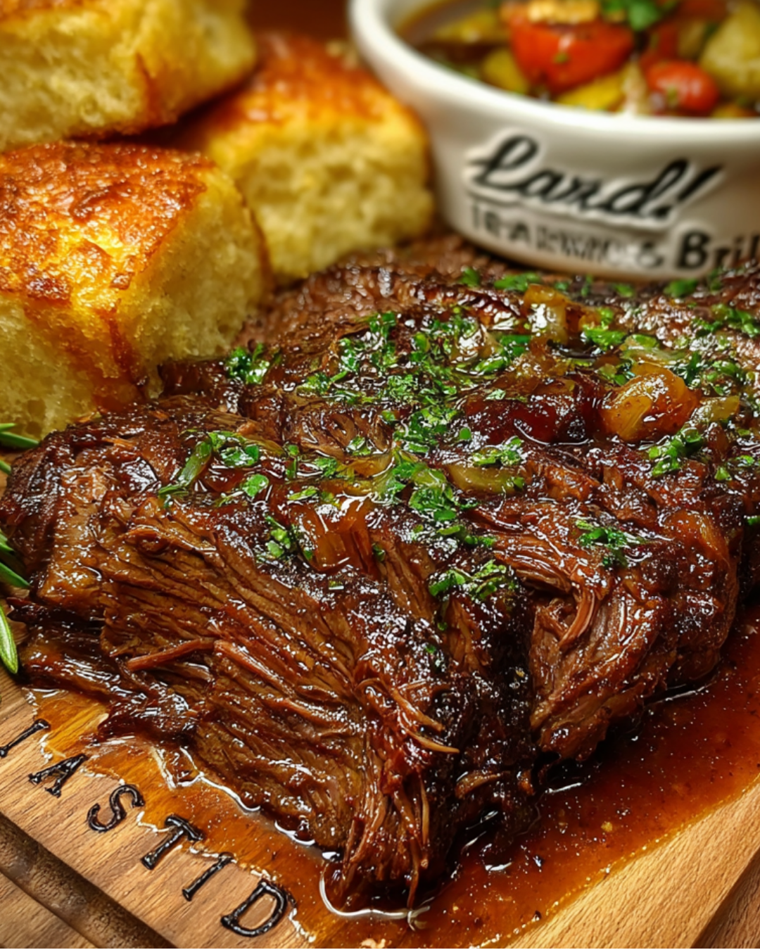 Italian Beef Roasted in Barolo Apple Vinegar delights! - Tasty Delice