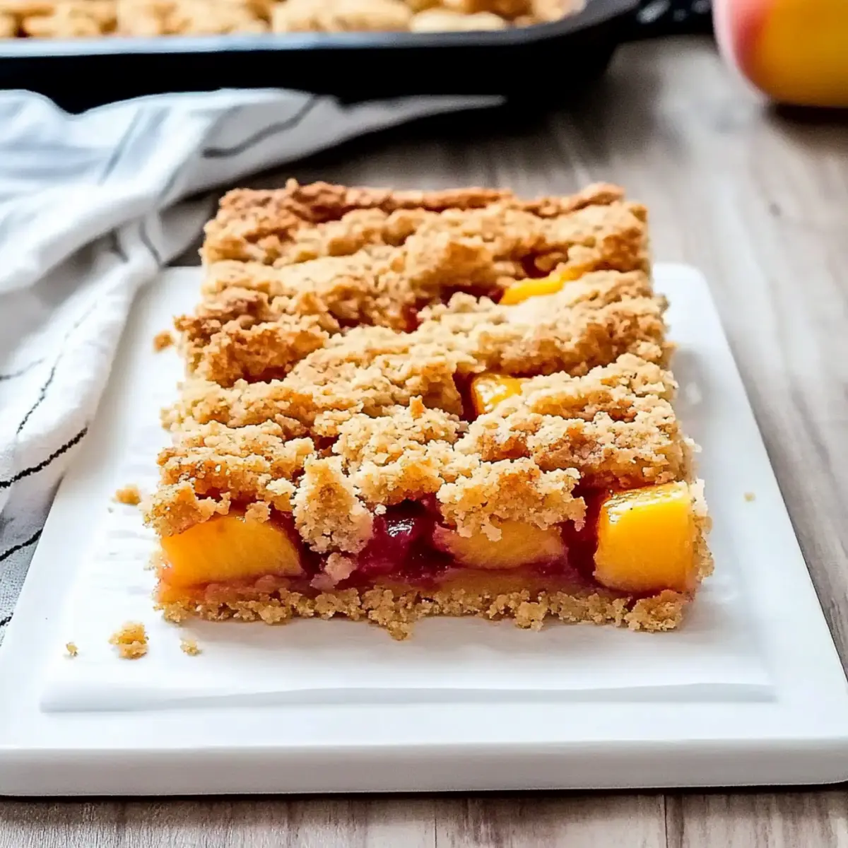 Ultimate Bakery-Style Peach Crumble Bars for Delicious Treats