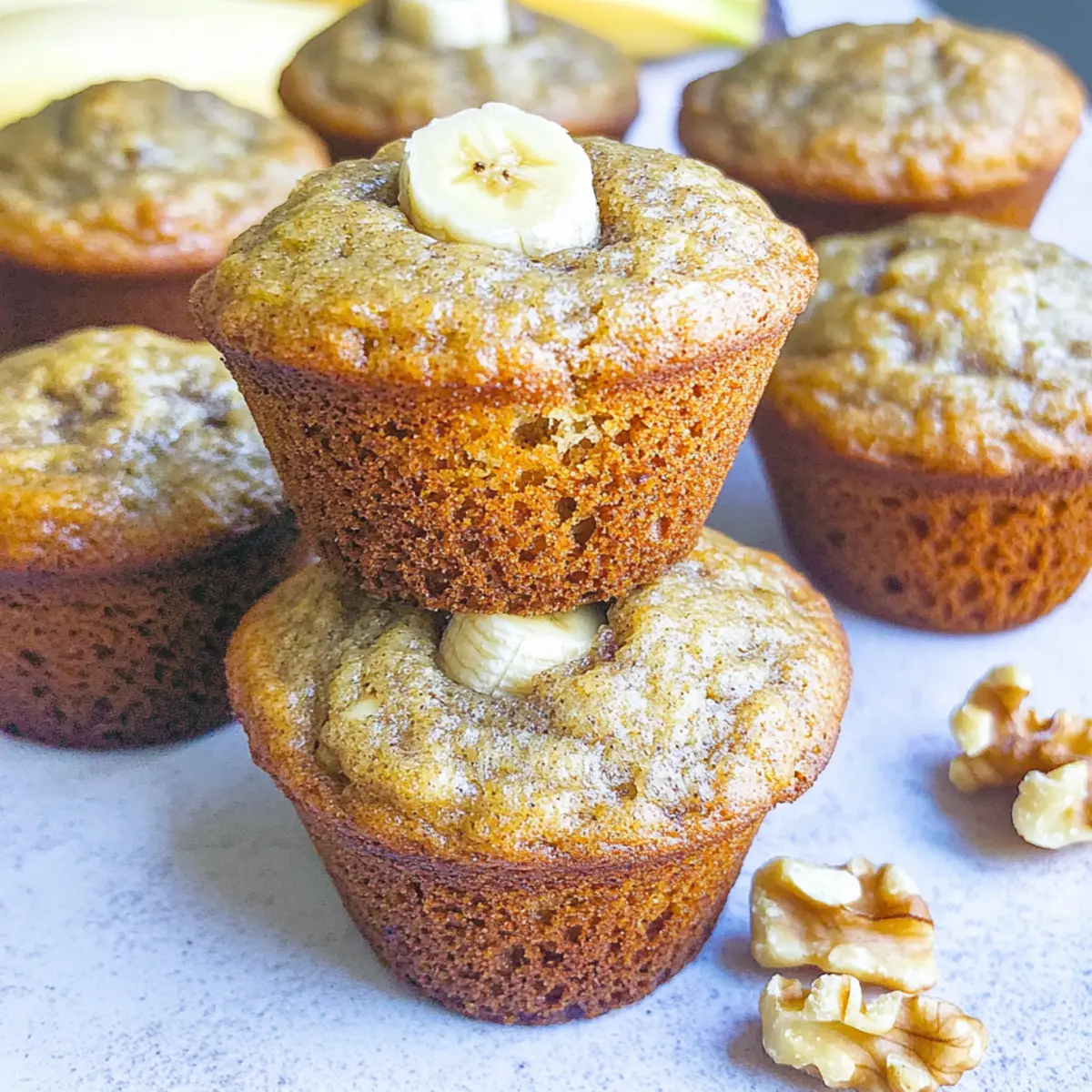 Irresistible Healthy Banana Nut Muffins – Fluffy & Delicious