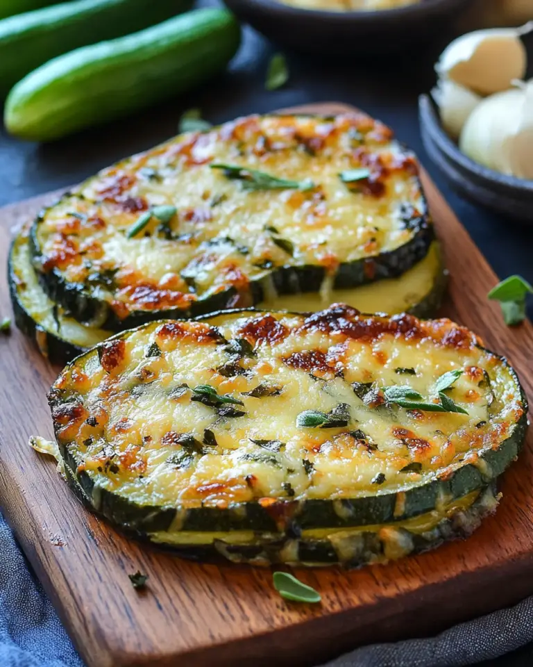 Soft and Chewy Cheesy Garlic Zucchini Steaks Delight You! - Tasty Delice
