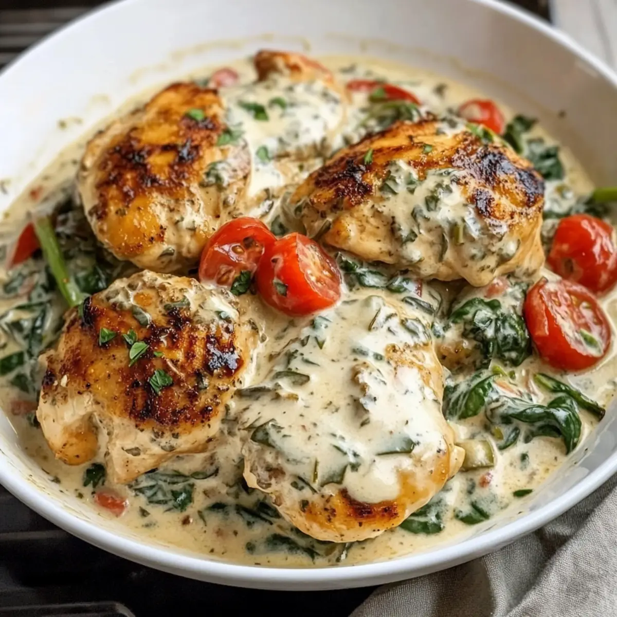 Irresistible Creamy Mediterranean Chicken Skillet Recipe