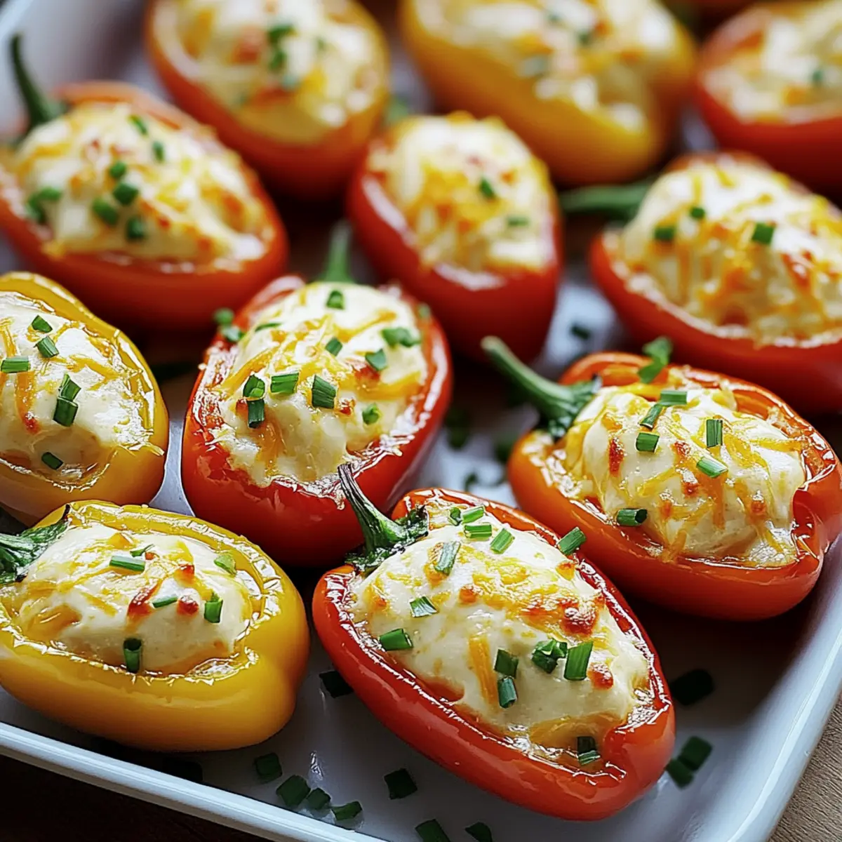 Irresistible Cream Cheese Stuffed Mini Peppers - Delicious Snack