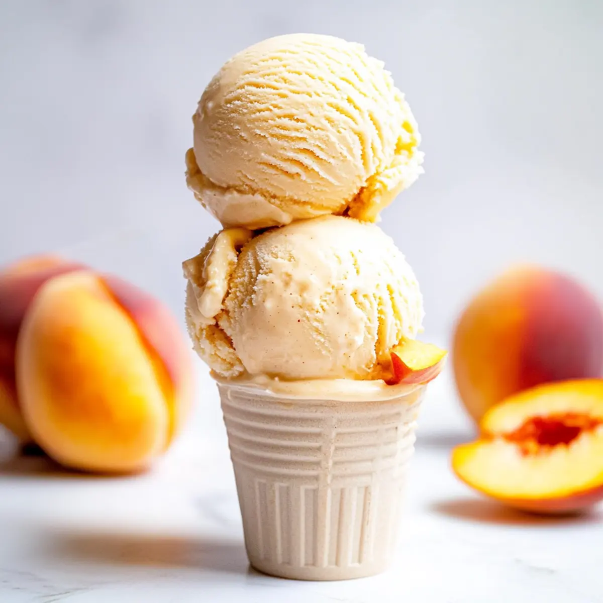 Irresistible Old-Fashioned Peach Ice Cream Recipe
